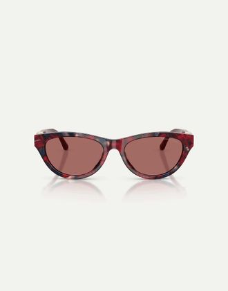Michael Kors lunettes de soleil ovales Napa Valley avec verres violets, coloris merlot camo tortoise-Multi