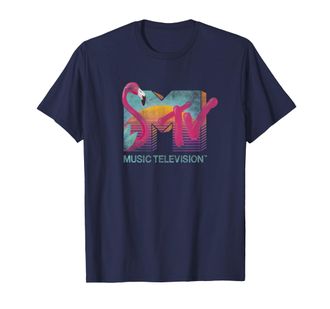 Giesswein Distressed Retro Flamingo Logo Fill T-Shirt