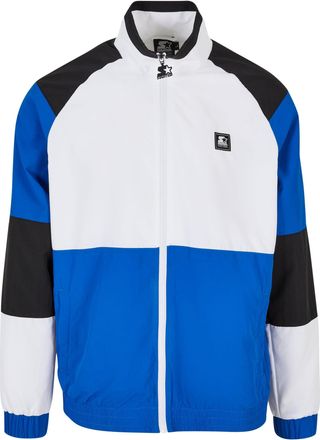 Starter Black Label Herren Starter Color Block Retro Jacket White/cobaltblue/Black, S