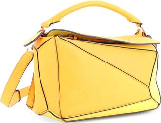 Loewe Puzzle Bag Leather Small satchel - Jaune
