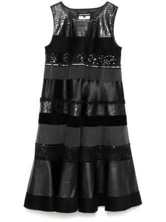 Junya Watanabe robe à ornements de perles - Noir