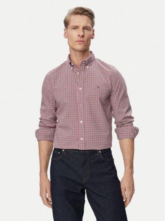Tommy Hilfiger Hemd Gingham MW0MW43319 Rot Regular Fit