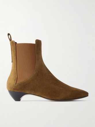 Le Monde Beryl Bottines Chelsea En Daim Allegra - Neutres