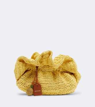 Aquazzura Pochette Paradise en raphia