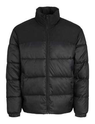 Jack & Jones Plus Size Herren JJMOON Stand Collar Puffer PLS Pufferjacke, Black, 3XL