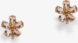 Dolce & Gabbana Ohrringe Spring 18-karätiges Rotgold, Morganite Und Zitrine - Frau Ohrringe Gold Onesize