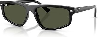 Ray-Ban Rb2225 Sonnenbrillen Schwarz Fassung Gr&uuml;n Glas 57-18