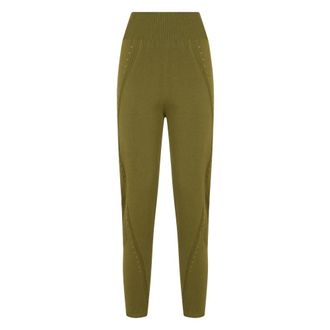 Alberta Ferretti Femme, Pantalons, Vert, Taille: 46 FR Leggings en maille
