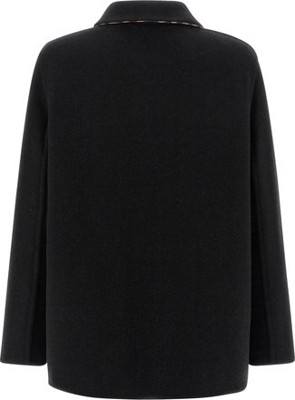 Burberry Double-Face Wool Twill Jacket - Black