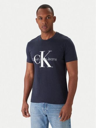 Calvin Klein Jeans T-Shirt J30J320935 Dunkelblau Slim Fit