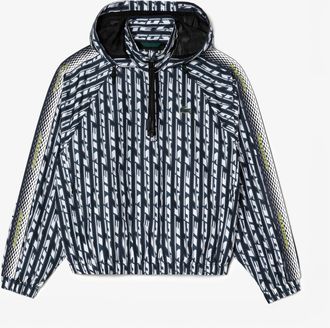 Lacoste Trainingsjacke f&uuml;r Damen, mit Kapuze, &Uuml;bergro&szlig; (Schwarz)