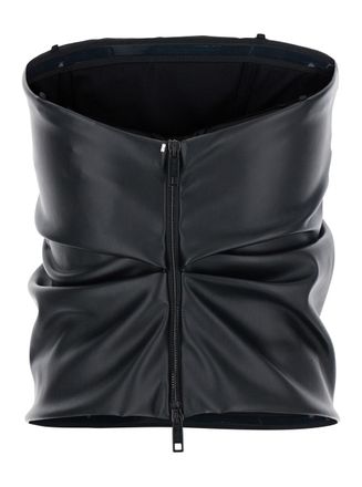 Sportmax Womens Black Bandeau Top With V-Neck Polyester Tops