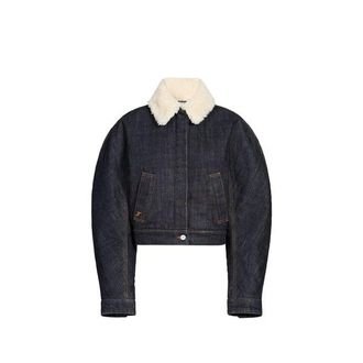 Jacquemus Veste cropped col classique en coton