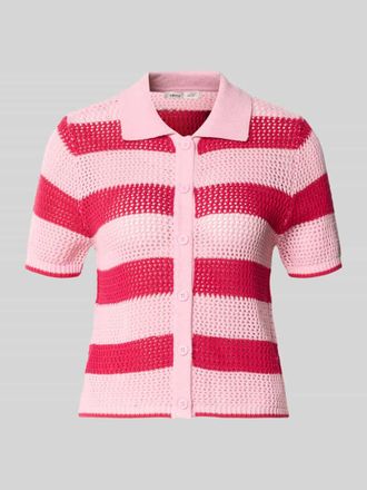 Mango Strickjacke mit Polokragen und 1/2-Arm Modell BABILON