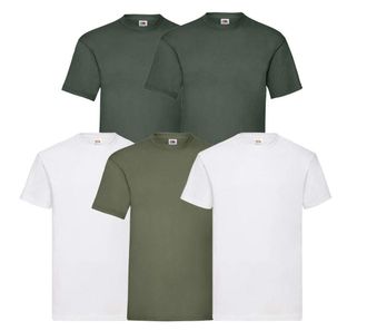 Fruit Of The Loom Original T 5-Pack Logo Mens T-Shirt