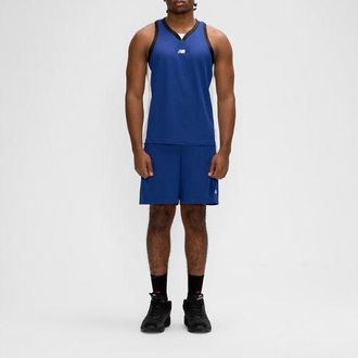 New Balance Homme Basketball Performance Jersey en Bleu, Engrener, Taille XL