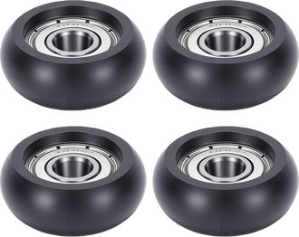 CHICIRIS GEERYZHE 4PCS Gym Roller Wheels - Langlebiger Kunststoff-&Uuml;bungsrollen-Ersatz f&uuml;r Laufb&auml;nder und Seilzugmaschinen | Zubeh&ouml;r f&uuml;r Fitnessger&auml;te, Glattes 