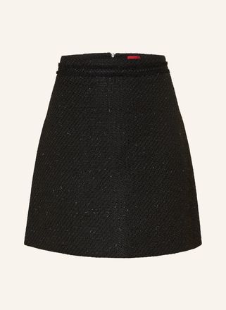 HUGO BOSS Hugo Boucl&eacute;-Rock Rafransi Mit Glitzergarn schwarz
