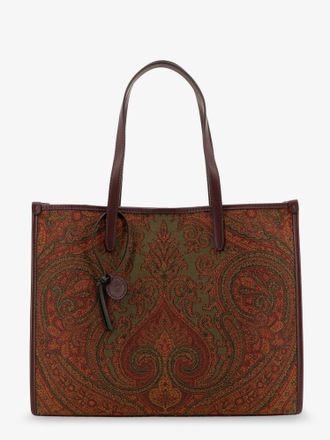 Etro Love Trotter Paisley jacquard shopping bag with leather handles - ETRO - gender_Woman
