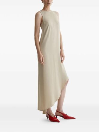 &Aacute;eron Glaze V-neck asymmetric dress - Nude