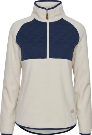 Oxmo OXMalita Damen Fleecejacke Sweatjacke Jacke mit Stehkragen, Gr&ouml;&szlig;e:XL, Farbe:Oatmeal (130401)