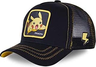 Capslab [X] Casquette Homme & Femme Pikachu, Casquette Trucker Pokemon (Taille Unique)