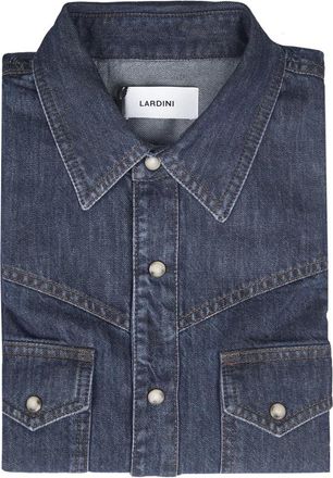Lardini Homme, Chemises, Bleu, Taille: M Camicia Denim