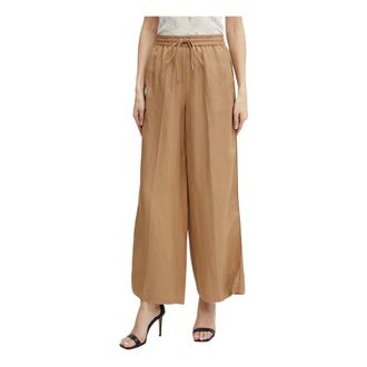 Karl Lagerfeld Wide Pantalons - Femme - Pantalons - Brun - Taille: 42 FR
