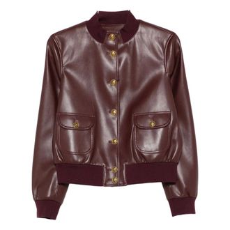 Twinset Femme, Vestes, Rouge, Taille: 38 FR Blouson en éco-cuir