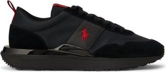 Polo Ralph Lauren Baskets basses &agrave; logo en cuir de vache m&eacute;lang&eacute;