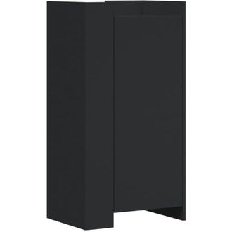 vidaXL Schuhschrank Schwarz 52x37,5x100 cm Holzwerkstoff - Vidaxl