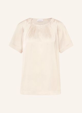 Comma Comma Blusenshirt Aus Satin beige