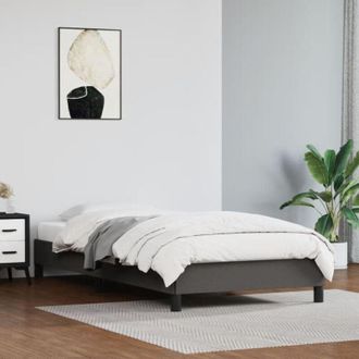 vidaXL Cadre de lit sans matelas gris 90x190 cm similicuir Vidaxl
