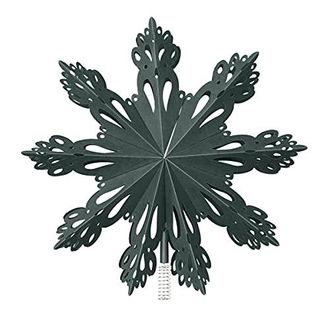 Broste Copenhagen Deko Christmas Star Papier, Deep Forest, &Oslash;30Cm