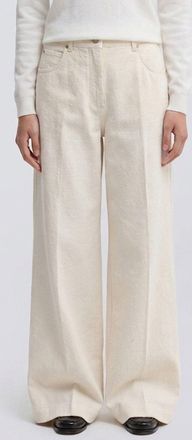 Aspesi Jean large en denim de coton &agrave; taille haute