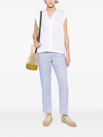 PESERICO Womens Crystal-Embellishment Shirt Ss26 W