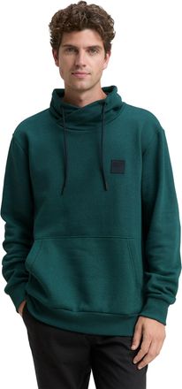Tom Tailor Herren 1047805 Snood Sweatshirt in Melange-Optik, 38872-Jasper Green Navy Structure, S