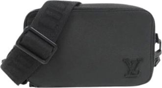 Louis Vuitton Pre-owned Aerogram Alpha Wearable Wallet Sac Bandouli&egrave;re en Cuir de Veau - Homme - Pre-owned - Noir - Taille: ONE Size