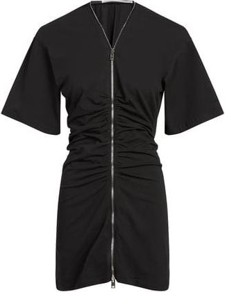 Alexander Wang Robe courte zipp&eacute;e en coton m&eacute;lang&eacute;