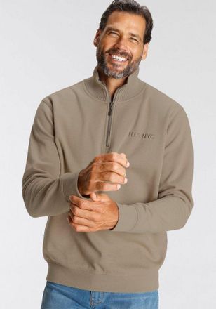 H.I.S Sweatshirt unifarben, aus dehnbarer Sweatware, mit Logostickerei