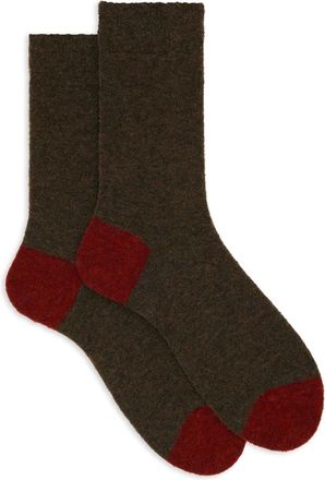 Gallo Gallo, Homme, Sous-v&ecirc;tements, Multicolore, Taille: M Chaussettes Courtes en Laine Boucl&eacute;e avec Contrastes
