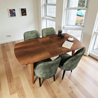 Pier Import Table extensible vintage effet noyer 130-160 cm UMEA