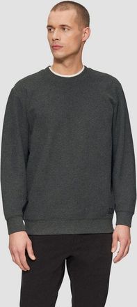 s.Oliver Sweatshirt Sweatshirt Sweatshirt aus Jacquard in Strick-Optik