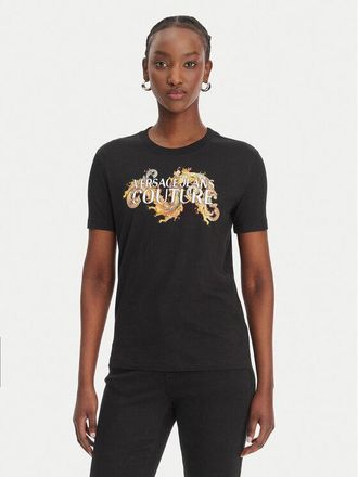 Versace Jeans Couture T-Shirt 80HAHE02 CJ00E Schwarz Regular Fit