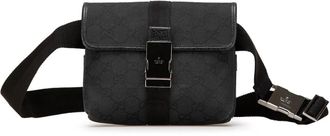 Gucci Bauchtaschen - GG Canvas Belt Bag - Gr. ONE SIZE - in Schwarz - f&uuml;r Damen