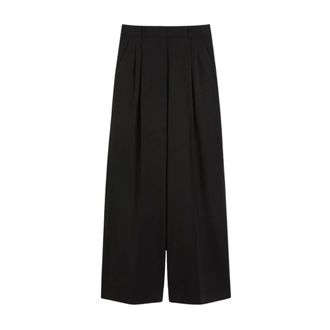 Max Mara Femme, Pantalons, Noir, Taille: 46 FR Wkdasta Pantalons