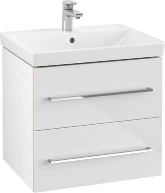 Villeroy & Boch Waschtischunterschrank AVENTO 2 Au Gr chr 580x514x484mm Crystal White 580 x 514 x 452 mm Crystal White