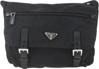 Prada unisex, Pre-owned, Noir, Taille: ONE Size Sac bandouli&egrave;re en nylon Pre-owned
