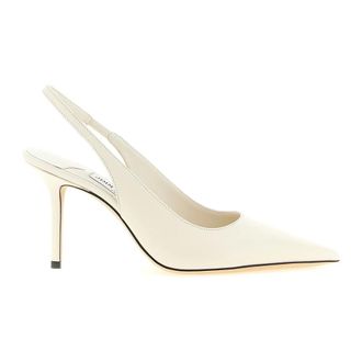 Jimmy Choo London Femme, Chaussures, Blanc, Taille: 39 1/2 EU Love Sling Back 85