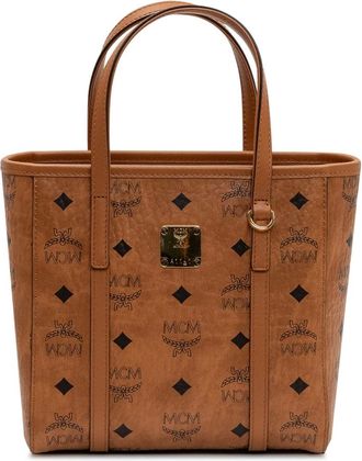 MCM Mcm, Femme, Sacs, Brun, Taille: ONE Size Compact Shopper